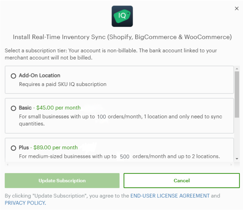 How to Upgrade Your SKU IQ Subscription