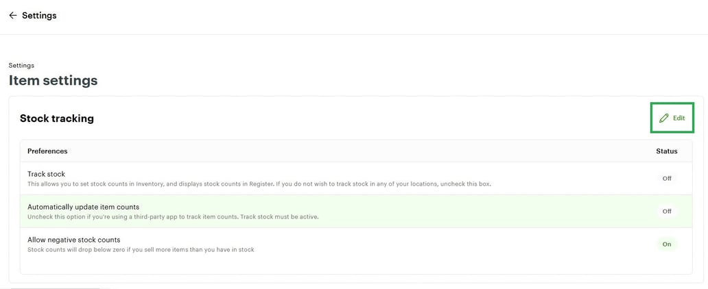 How to Enable Clover's Inventory Tracking