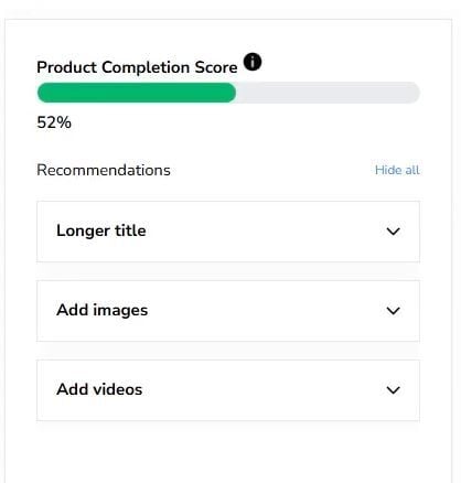 How to increase your Product Completion Score