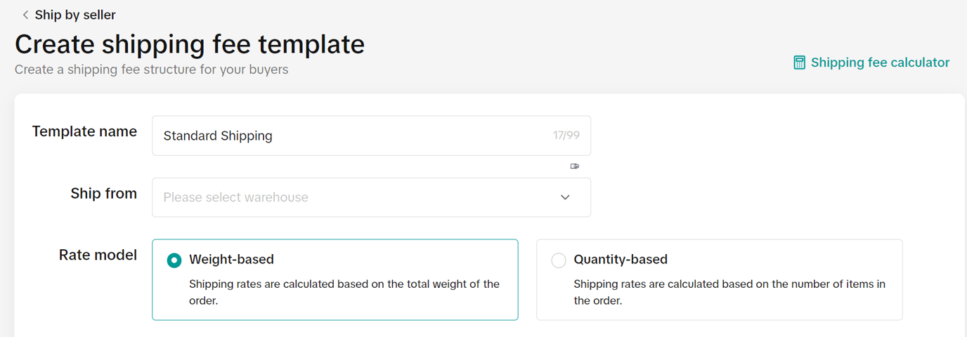 What is a shipping template and how do I set mine up in TikTok Shop?